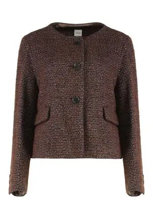 Aspesi Short Buttoned Jacket - Black