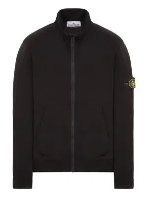 Stone Island High-neck Zip-up Jacket - Black