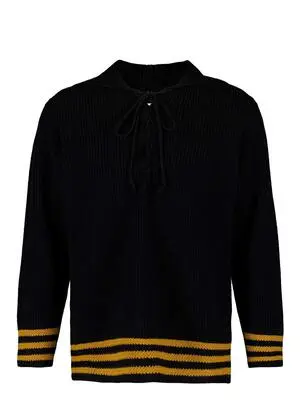 BODE Striped Knit Sweater - Black