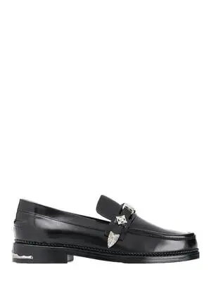 TOGA VIRILIS Studded Leather Loafers - Black