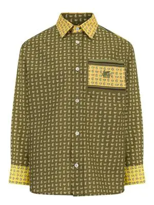 Etro Paisley Print Shirt - Green