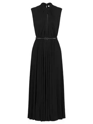 Dior Flared Long Dress - Black