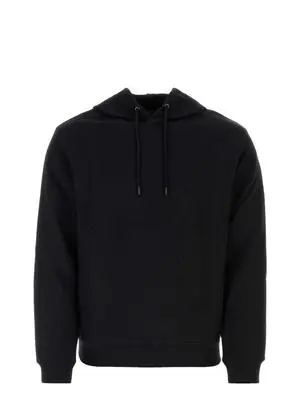 A.p.c. Logo Detailed Drawstring Hoodie - Black