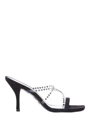 STUART WEITZMAN Embellished Stiletto Sandals - Black