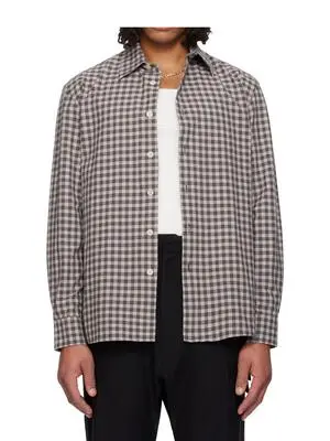 SUNFLOWER Studio Plaid Shirt - Gray
