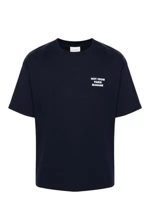 Drole De Monsieur Drôle De Slogan Print T-shirt - Black