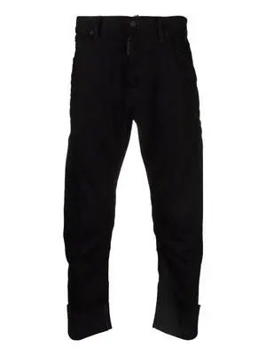 Dsquared2 Logo Patch Jeans - Black