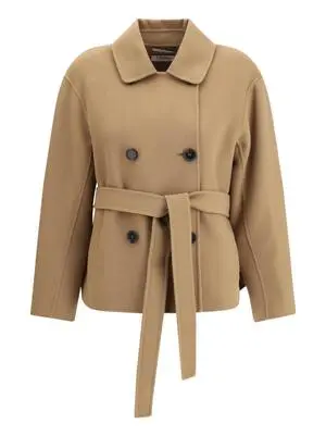 MAX MARA Max Mara Long Sleeved Double Breasted Short Coat