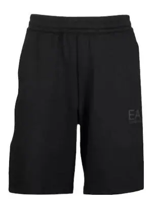 EA7 Elasticated Waist Shorts - Black