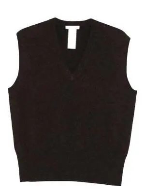 THE ROW V-neck Sleeveless Pullover - Black