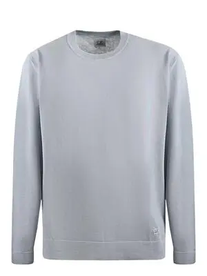 C.P. COMPANY Ribbed Crewneck Knitwear - Gray
