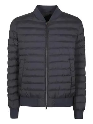 Herno Zip-up Quilted Jacket - Blue