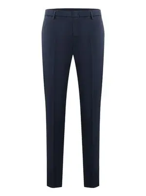 DONDUP Slim-fit Gabardine Pants - Black