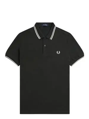 Fred Perry M3600 Twin Tipped Polo Shirt - Black