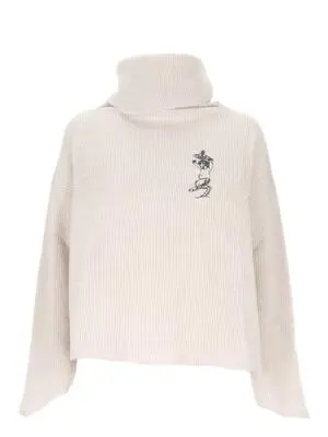 VIVIENNE WESTWOOD Vivienne Westwood Embroidered Detail Turtleneck Sweater