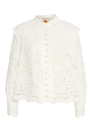 FARM RIO Farm Rio Broderie Panel Blouse