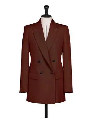 Max Mara Double-breasted Peaked Lapel Jacket - Brown