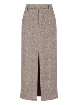 BRUNELLO CUCINELLI Brunello Cucinelli High Waisted Maxi Skirt With Slit Hem