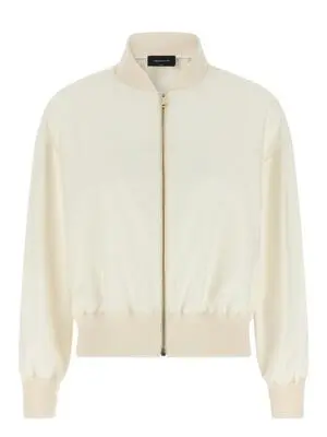 FABIANA FILIPPI Fabiana Filippi Lace-Insert Bomber Jacket