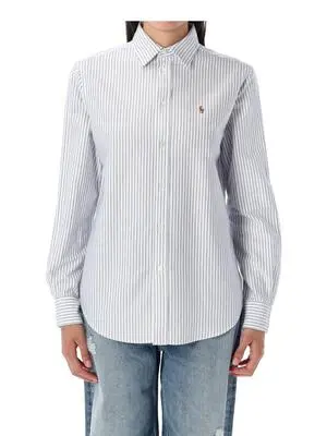 Polo Ralph Lauren Polo Ralph Lauren Striped Oxford Shirt Gray