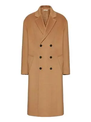 Valentino Garavani Double-breasted Long-sleeved Coat - Nude