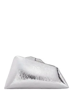 Attico The 8.30 Pm Clutch Bag - Silver