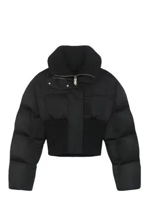 Givenchy Oversize Ribbed-trim Puffer Jacket - Black