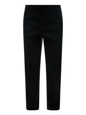Valentino Garavani Embellished Mid-rise Trousers - Black