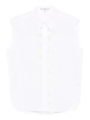 DOROTHEE SCHUMACHER Dorothee Schumacher Sleeveless Collared Blouse With Cutout Detail