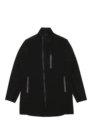 Emporio Armani Logo Zip-up Casual Jacket - Black