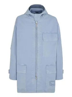 Fendi Gabardine Parka - Blue