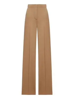Max Mara Max Mara Fernet High-Waist Wide-Leg Trousers Brown