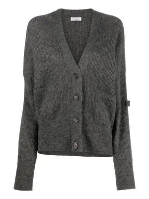 Brunello Cucinelli Button-up Knitted Cardigan - Black