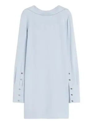 Sportmax Silk Tunic With Metal Button Details - White