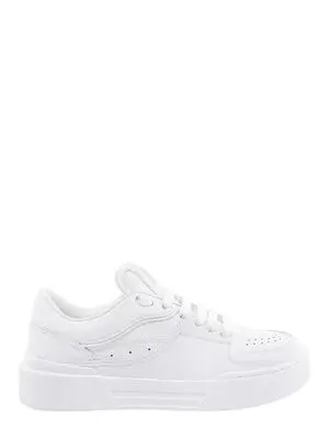 Dolce & Gabbana Logo-patch Low-top Sneakers - White