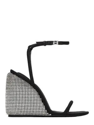 Alexander Wang Dahlia Embellished Wedge Sandals - Black