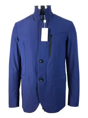 Emporio Armani Long-sleeved Stand Collar Jacket - Blue