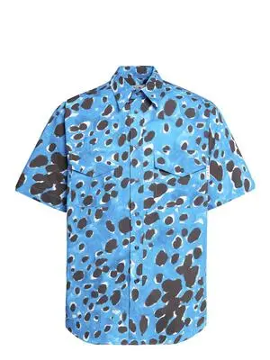 Marni Spot-printed Button-up Shirt - Blue