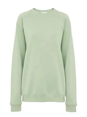 Chloé Embroidered Logo Crewneck Sweatshirt - Green