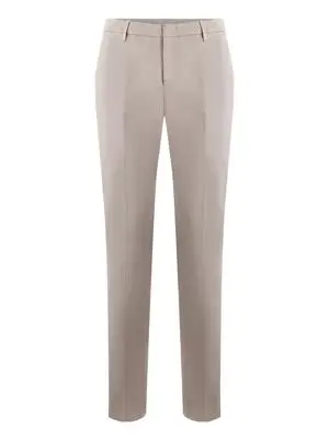 DONDUP Slim-fit Gabardine Pants - Nude