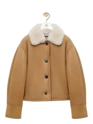 Loewe Shearling Jacket - Camel