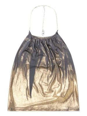 DIESEL® Diesel T-Ireni Jersey Halter Top With Chain Detail