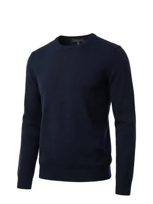Gucci Round-neck Knitted Pullover With Logo Detail - Dark Blue