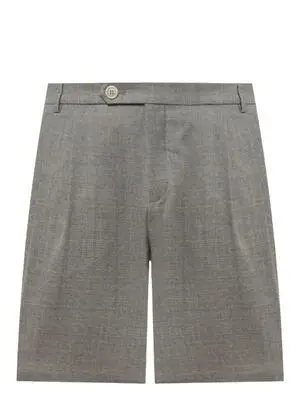 Brunello Cucinelli Brunello Cucinelli Belt Loop Shorts Gray