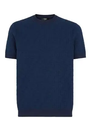 Fendi Ff Selleria Crewneck Pullover - Blue