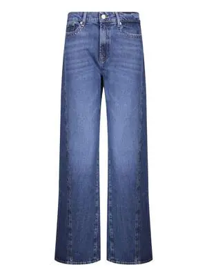7 FOR ALL MANKIND 7 For All Mankind Wide-Leg Embellished Jeans