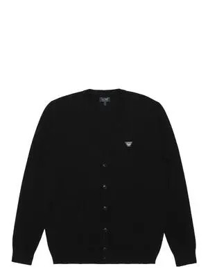 Emporio Armani V-neck Knitted Cardigan - Black