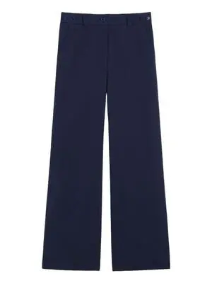 Max Mara Wide-leg Trousers - Navy
