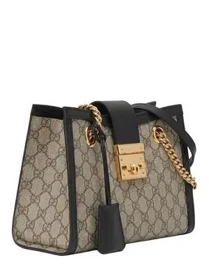 Gucci Padlock Small Gg Shoulder Bag - Black