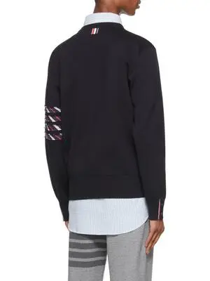 Thom Browne Milano Stitch 4-bar Pullover - Navy Blue